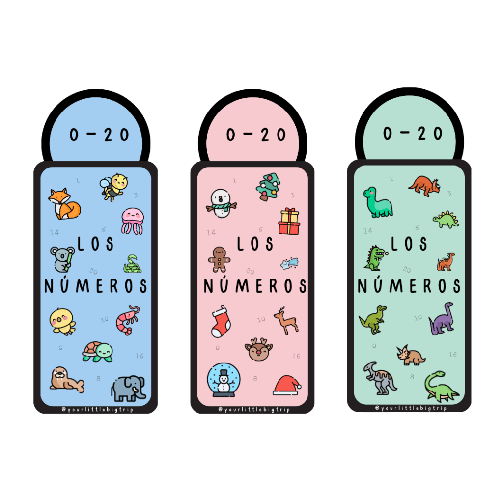 Llaveros numéricos - Yourlittlebigtrip