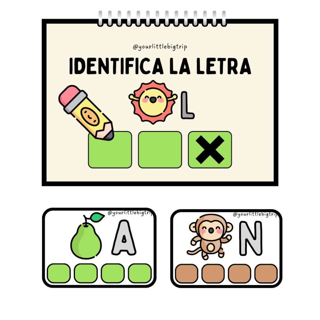 Identifica el sonido de la letra - Yourlittlebigtrip