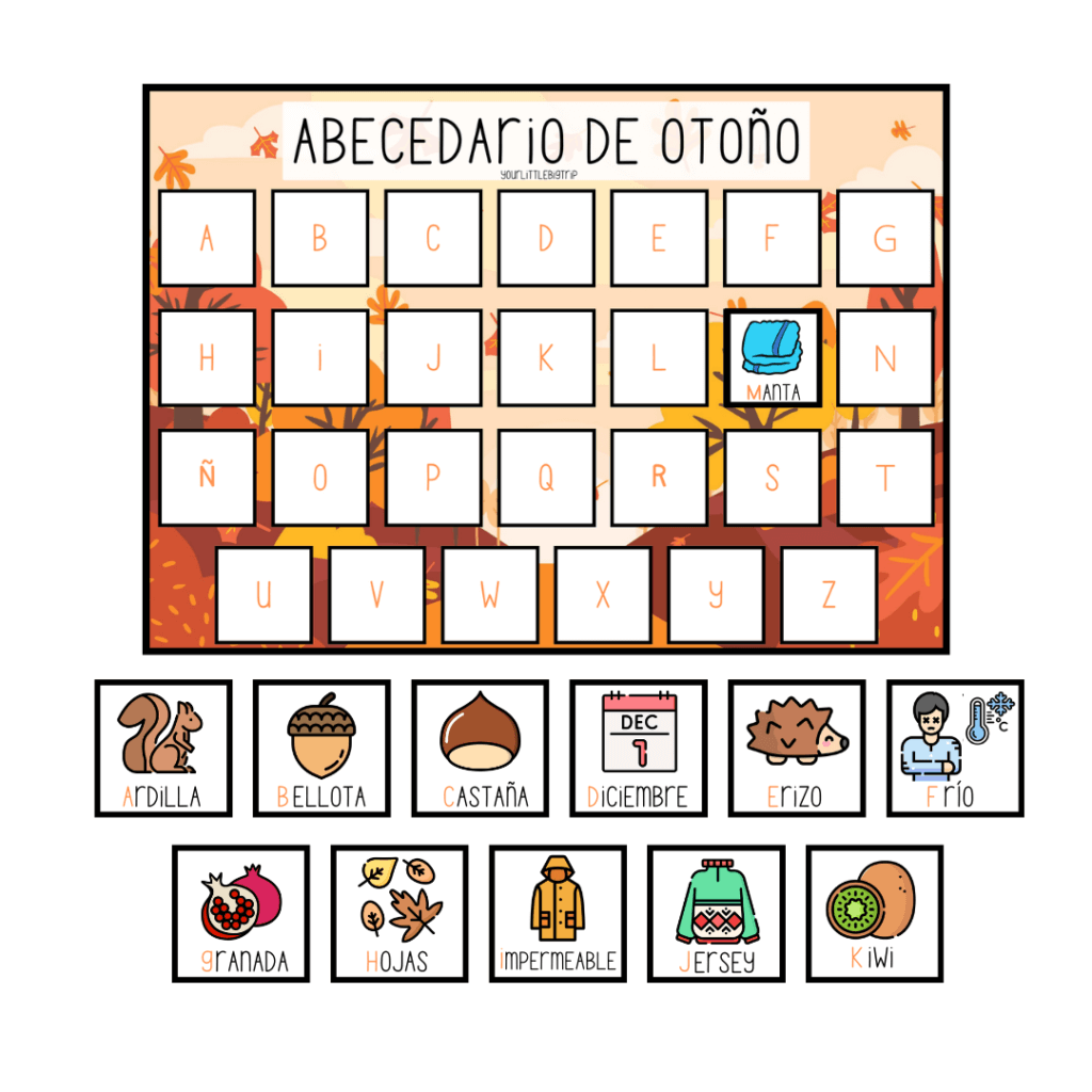 Abecedario otoñal - Yourlittlebigtrip