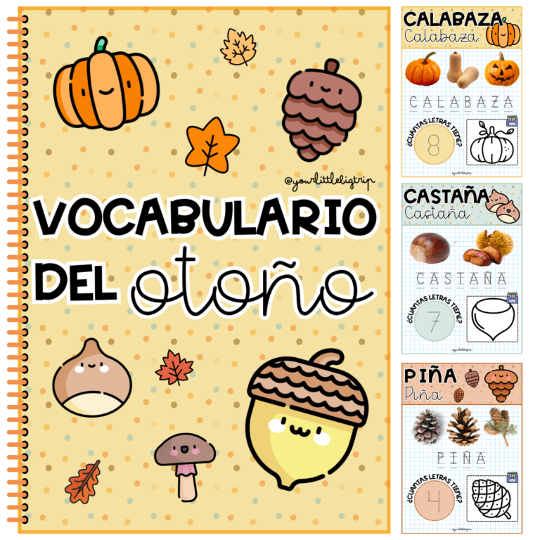 Vocabulario del otoño - Yourlittlebigtrip