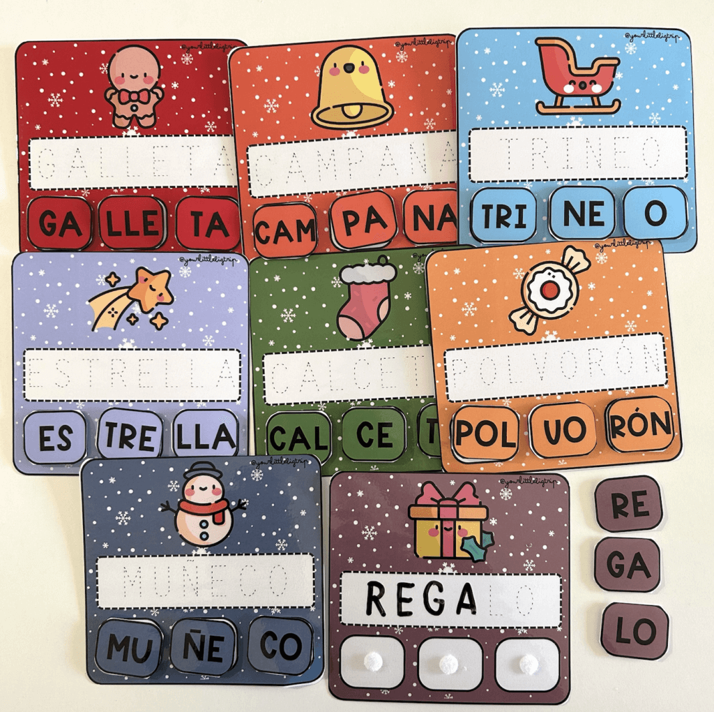 Sílabas navideñas - Yourlittlebigtrip