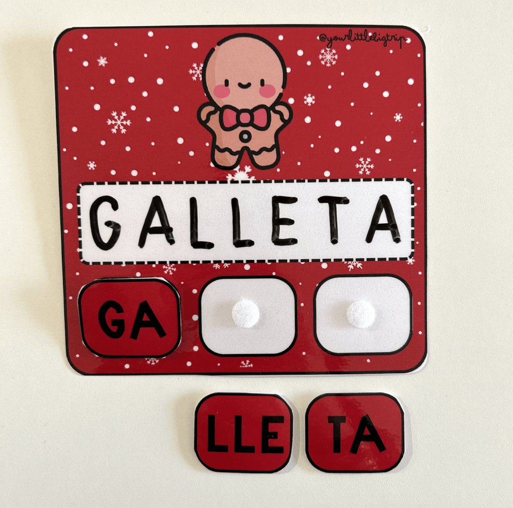 Sílabas navideñas - Yourlittlebigtrip
