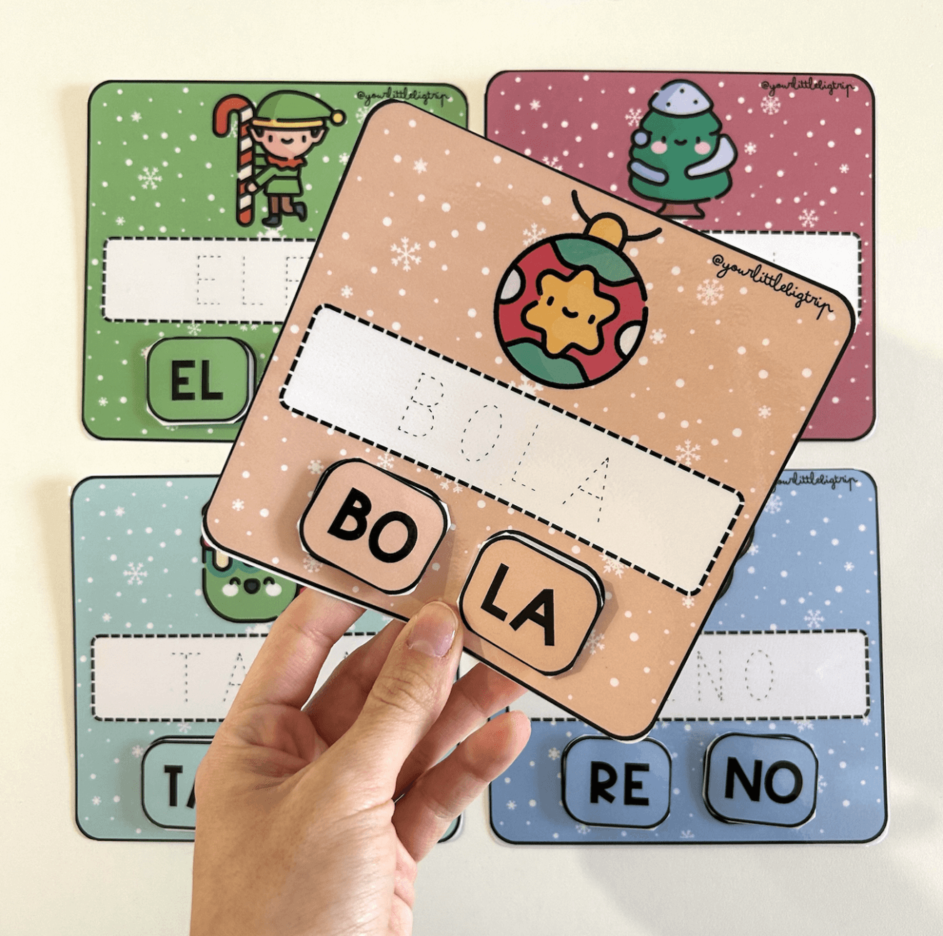 Sílabas navideñas - Yourlittlebigtrip