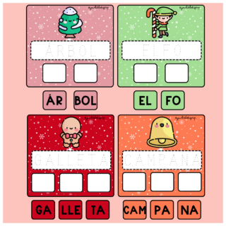 Sílabas navideñas - Yourlittlebigtrip