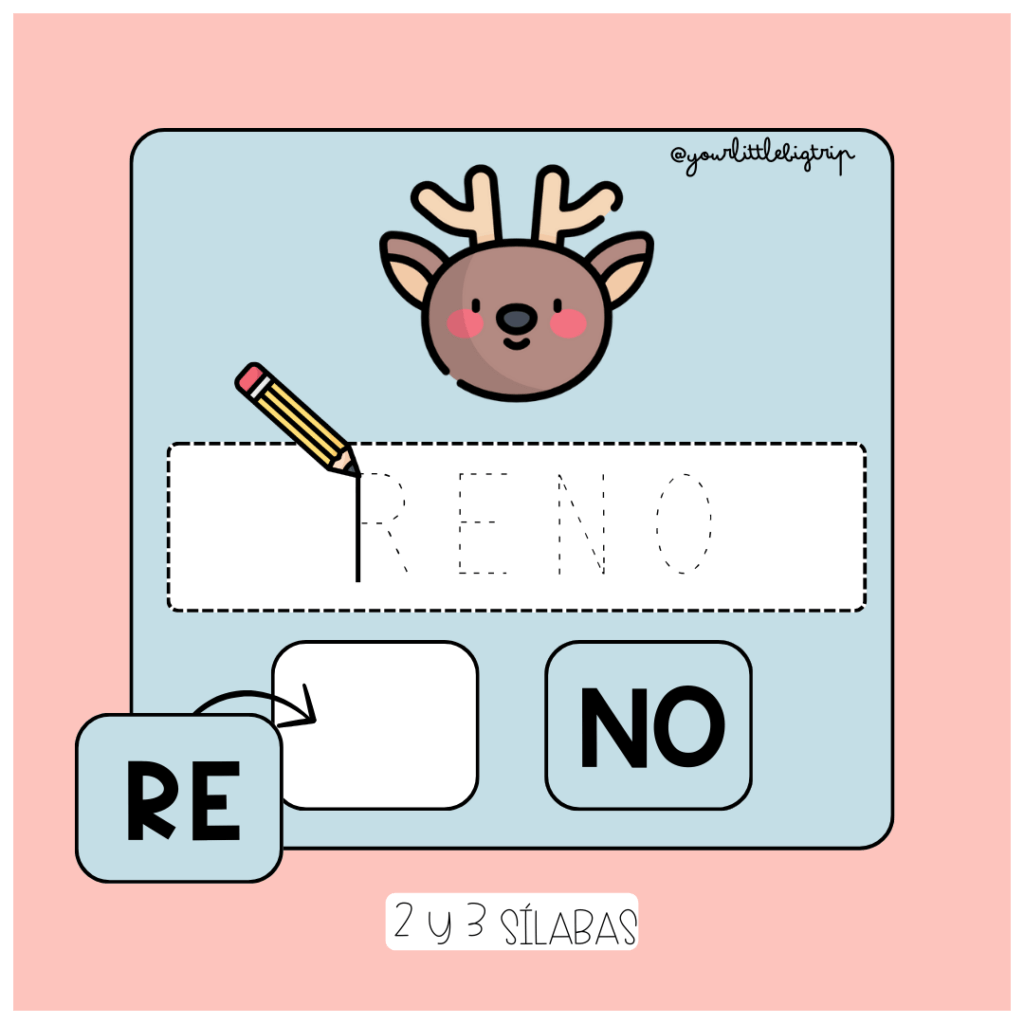 Sílabas navideñas - Yourlittlebigtrip